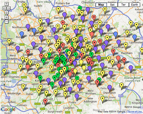 London Churches Map – TRAVISSNODE.COM